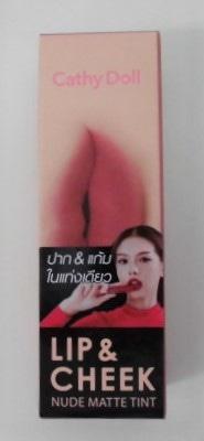 キャシードール　リップアンドチーク　ヌードマットティント　０３　Ｍａｒｏｏｎ　Ｐｉｎｋ×12パック