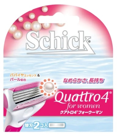 シック・ジャパン シック　クアトロ４　フォーウーマン　替刃　２個×12パック