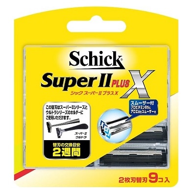 シック・ジャパン シック　スーパー?UプラスＸ　2枚刃替刃　９コ入×12パック