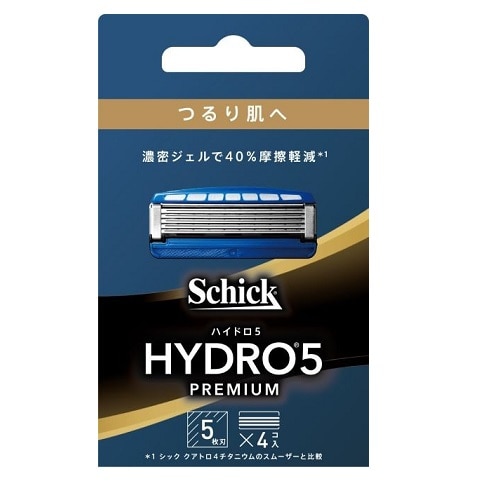 シック・ジャパン シック　ハイドロ５　プレミアム　つるり肌　替刃（４コ入）×5パック