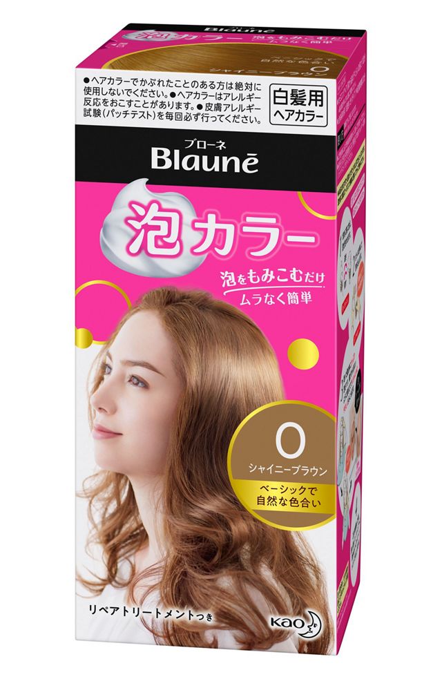 花王 ブローネ泡カラー　０　シャイニーブラウン×12パック