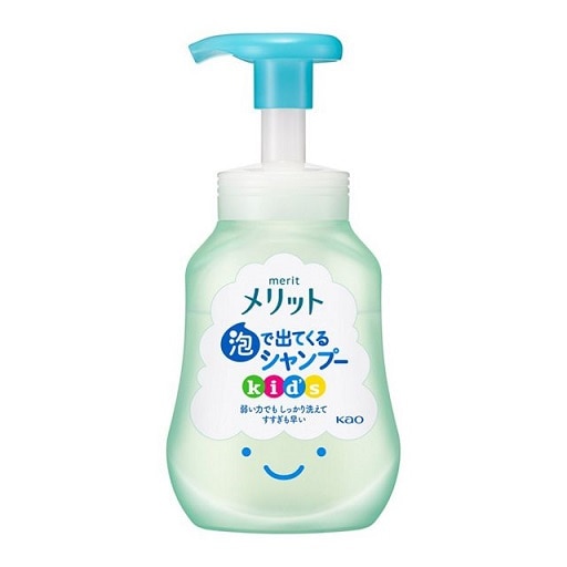 花王 メリット　泡で出てくるシャンプー　キッズ　ポンプ　３００ｍｌ×12パック