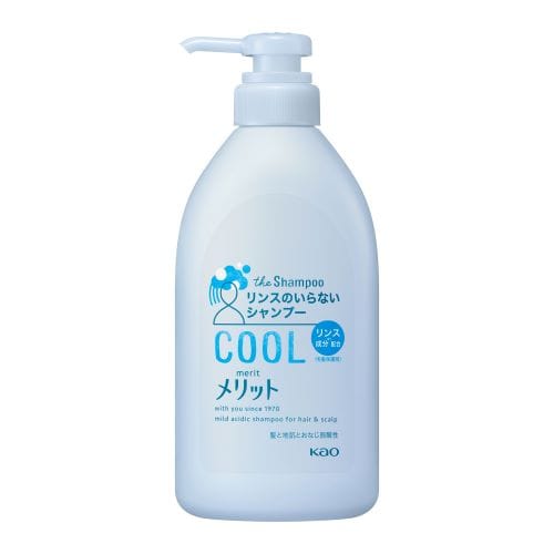 花王 メリット　リンスのいらないシャンプー　クール　ポンプ　４８０ｍｌ×12パック
