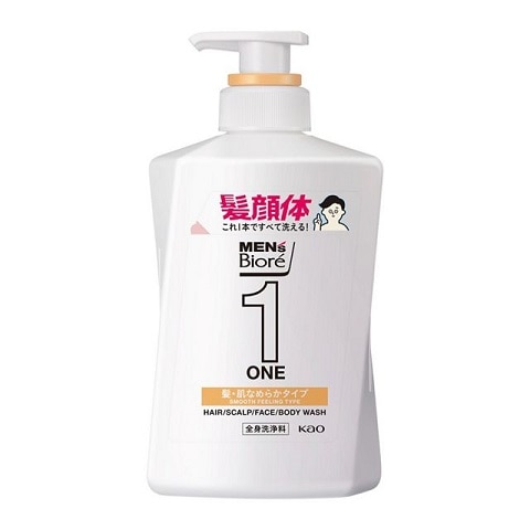 花王 メンズビオレＯＮＥ　オールインワン全身洗浄料　髪・肌なめらかタイプ　本体　４８０ｍｌ×12パック
