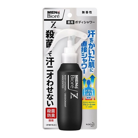 花王 メンズビオレZ　薬用ボディシャワー　無香性　１００ｍｌ×12パック