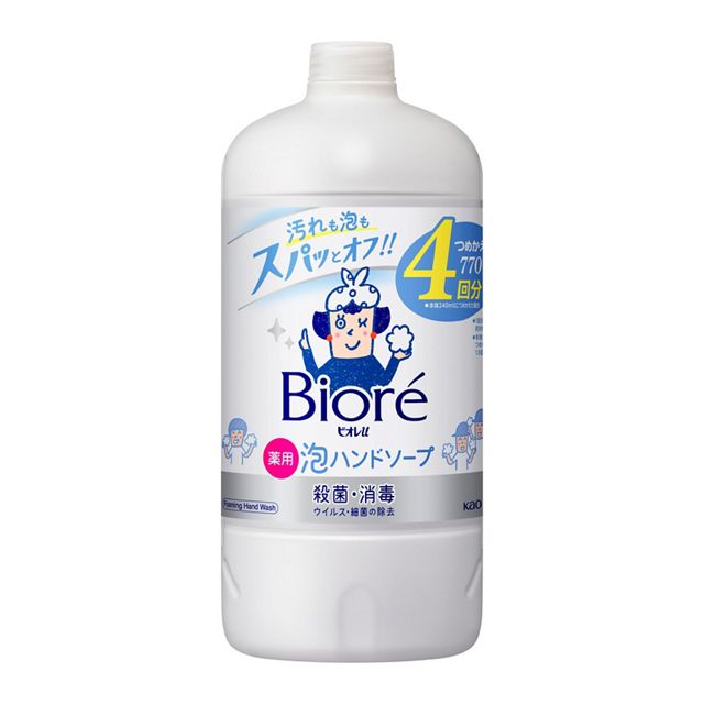 花王 ビオレｕ泡ハンドソープ　つめかえ用　７７０ｍｌ×12パック