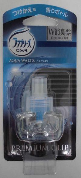 P＆G ファブリーズ車用　プレミアムクリップ　アクアワルツ　つけかえ用×12パック