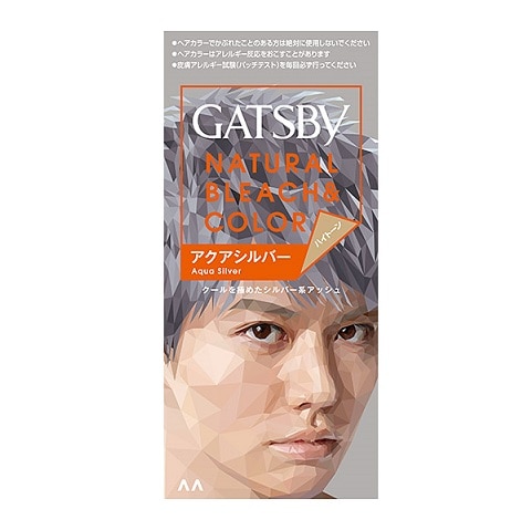 マンダム ギャツビー　ナチュラルブリーチカラー　アクアシルバー×12パック