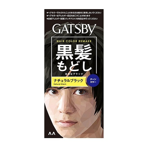 マンダム ギャツビー　ターンカラー　ナチュラルブラック×12パック