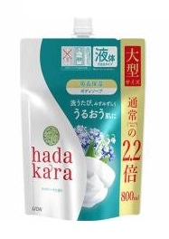 ライオン ハダカラ　ボディソープ　リッチソープの香り　つめかえ　８００ｍｌ×12パック