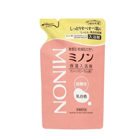 第一三共ヘルスケア ミノン　薬用保湿入浴剤　つめかえ用　４００ｍｌ×12パック