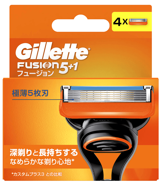 ジレット　フュージョンマニュアル　替刃４個×3パック