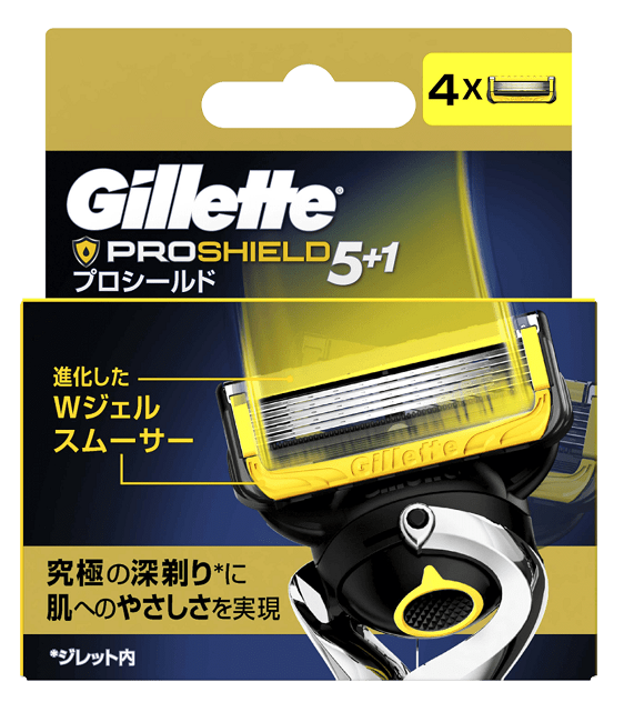 ジレット　プロシールド　替刃４個×5パック