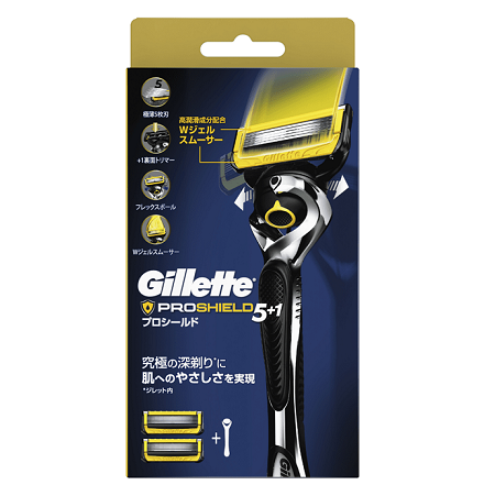 ジレット　プロシールド　ホルダー　替刃２個付×12パック