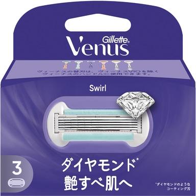 P＆G ジレット　ヴィーナス　艶すべ肌へ　替刃３個入×5パック
