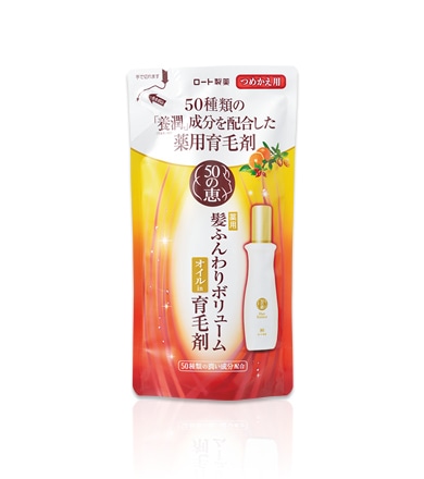 ロート製薬 ５０の恵　髪ふんわりボリューム育毛剤　つめかえ用　１５０ｍｌ×12パック