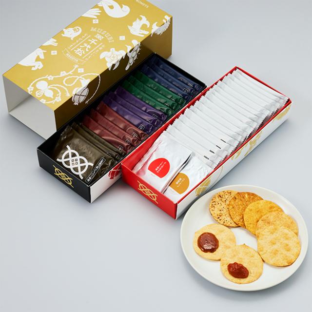 ミニ 玄米のディップ煎餅＆さしすせそ玄米煎餅 各3箱 セット 和菓子 お菓子【北海道・沖縄県・離島 配送不可】