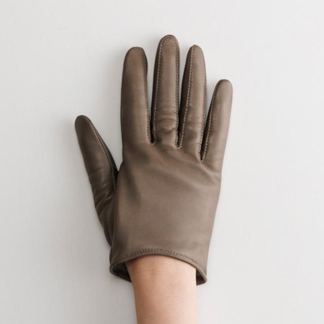 KURODA 女性用 革手袋 スマホ対応 イタリアンシープ 手袋 レディース レザーグローブ 羊革 タッチパネル対応