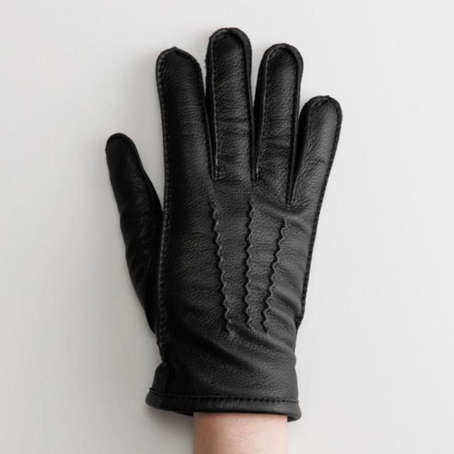 KURODA 男性用 革手袋 鹿革 Deerskin 手袋 メンズ 国産 レザーグローブ ディアスキン