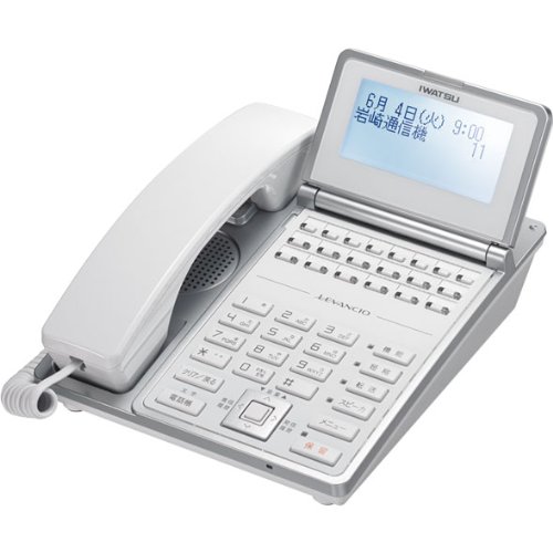 IWATSU/岩通 LEVANCIO-S(レバンシオS) 多機能電話機 IX-12KT-N(WHT)※ホワイト(中古品)