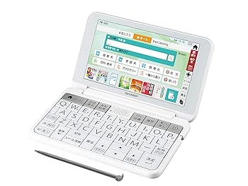 シャープ カラー電子辞書 Brain 高校生モデル ホワイト系 2019年春モデル PW-SH6-W(中古品)