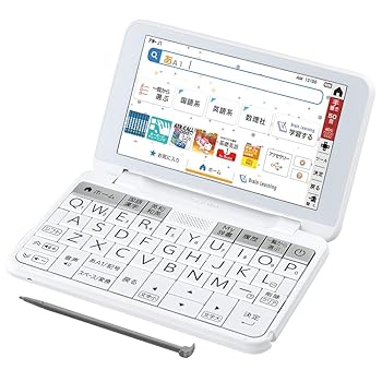 シャープ PW-J1-W カラー電子辞書 Brain 中学生モデル ホワイト系(中古:未使用・未開封)
