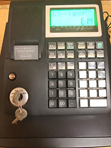 カシオ レジスター 10部門 小型ドロア分離型 TE-300 ブラック(中古品)