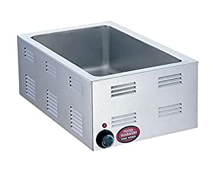 TKG ステン湯煎式フードウォーマー 572×366×230mm シルバー EHC37/62-6515-16(中古品)