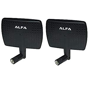 Alfa 2.4hgz 7dbi RP - SMAパネルscrew-on Swivelアンテナfor Alfa ? wus036h、wus0(中古品)