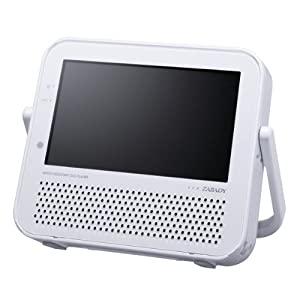 TWINBIRD ポータブル防水DVDプレーヤー(ワンセグチューナー搭載) DVD ZABADY ホワイト VD-J719W(中古品)