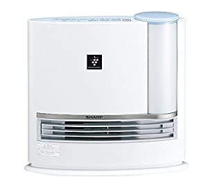 SHARP プラズマクラスター搭載加湿セラミックファンヒーター ブルー系 HX-A120-A(中古品)