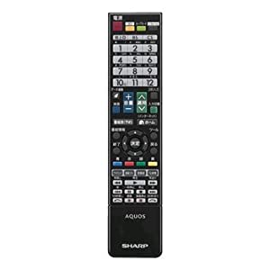 シャープ 液晶テレビ用リモコン RRMCGB026WJSA(0106380386)(中古品)