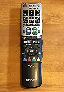 シャープ 液晶テレビ用リモコン RRMCGB031WJSA(0106380390)(中古品)