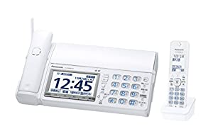 パナソニック おたっくす デジタルコードレスFAX 子機1台付き 1.9GHz DECT準拠方式 ホワイト KX-PD604DL-W(中古品)