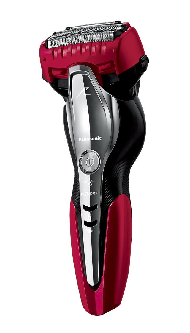 パナソニック ラムダッシュ メンズシェーバー 3枚刃 お風呂剃り可 赤 ES-ST8N-R(中古品)