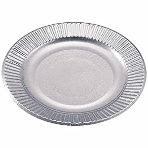 紙皿シルバープレート(100枚入) 9号/62-6540-04(中古品)