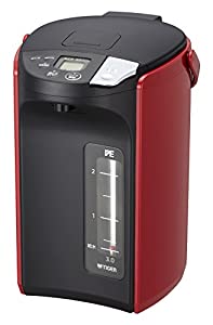タイガー魔法瓶(TIGER) 電気ポット 3.0L 蒸気レス VE 電気 まほうびん とく子さん レッド PIP-A300-R(中古品)