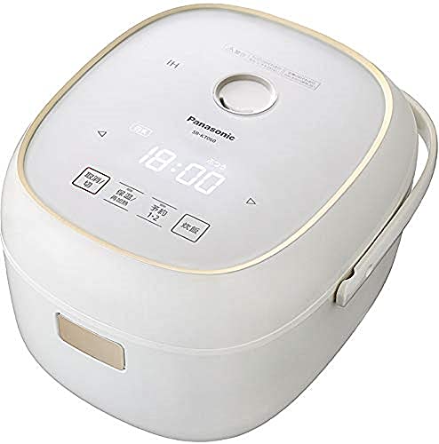 パナソニック 炊飯器 3.5合 一人暮らし IH フラット天面 ホワイト SR-KT060-W(中古品)