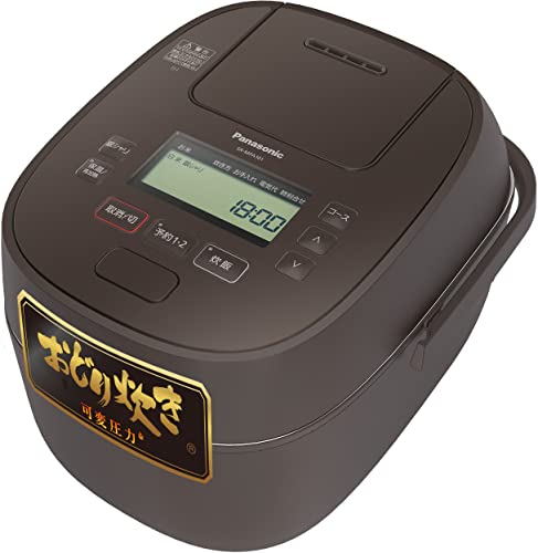 パナソニック 炊飯器 5.5合 可変圧力おどり炊き 全面発熱5段IH式 ブラウン SR-MPA101-(中古品)
