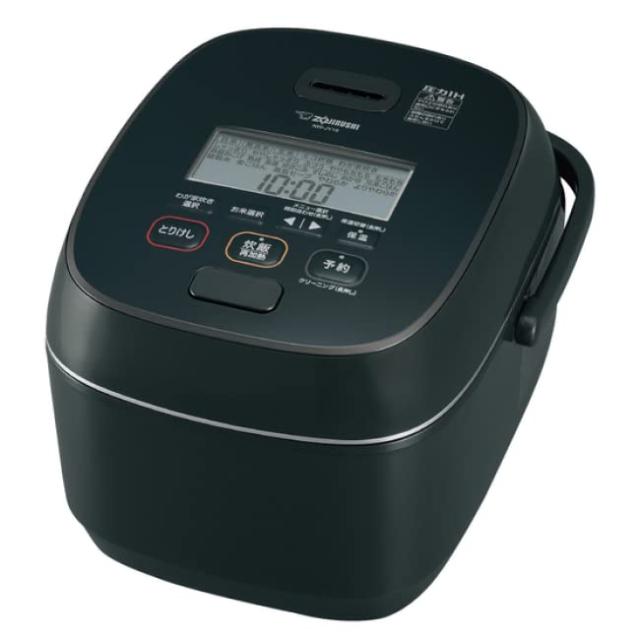 象印マホービン 炊飯器 圧力IH炊飯ジャー(1升炊き) ブラック ZOJIRUSHI 極め炊き NW-J(中古品)