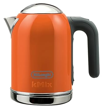 DeLonghi kMix(ケーミックス) ブティック 電気ケトル オレンジ 0.75L SJM010J-OR(中古品)