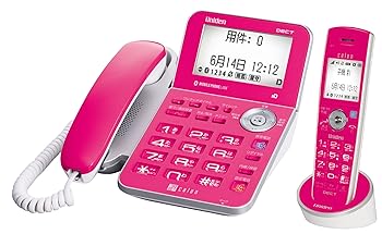 ユニデン DECT方式コードレス留守番電話機 本体+子機1台タイプ(ローズ) DECT3288(RO)(中古品)