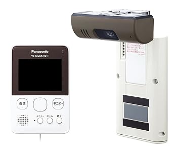 Panasonic ワイヤレスドアモニター ドアモニ ブラウン ワイヤレスドアカメラ+モニター(中古品)