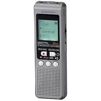 オーム電機 ICレコーダー ICR-U128N(中古品)