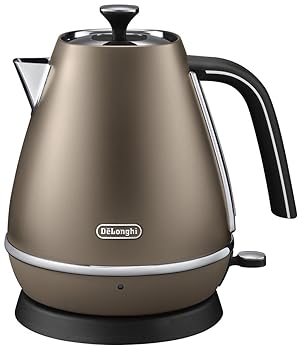 デロンギ(DeLonghi) 電気ケトル ディスティンタ コレクション フューチャーブロンズ 1.0L 空だき防止 自動電源オ(中古:未使用・未開封)