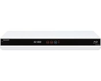 シャープ 1TB 2チューナー ブルーレイレコーダー ホワイト AQUOS BD-W1800W(中古品)