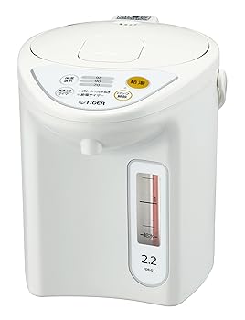 タイガー 魔法瓶 マイコン 電気 ポット 2.2L ホワイト PDR-G221-W Tiger(中古品)