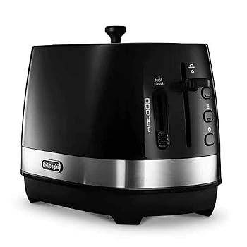 デロンギ ポップアップトースター アクティブ シリーズ CTLA2003J-BK トースト 食パン 5~10枚切り(中古品)