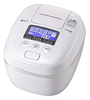 タイガー魔法瓶(TIGER) 炊飯器 5.5合 圧力IH 土鍋コーティング 極うま機能付き 炊きたて JPC-G100WA(中古品)