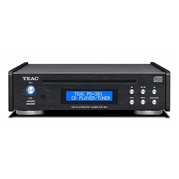 ティアック CDプレーヤー/FMチューナー (ブラック) PD-301-B(中古品)